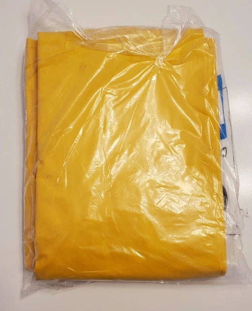 VINTAGE KEEP DRY PVC Rain Suit Heavy Duty Medium 3 piece yellow NOS ...