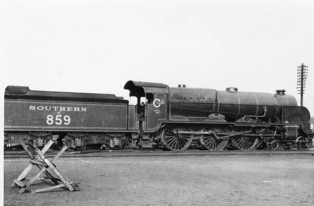 BRITISH RAILWAY B.R Photograph - Loco Southern No.859 Circa 1930 £3.49 ...