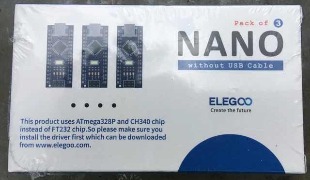 ELEGOO NANO V3.0 Controller Board x3 (Arduino) $4.25 - PicClick