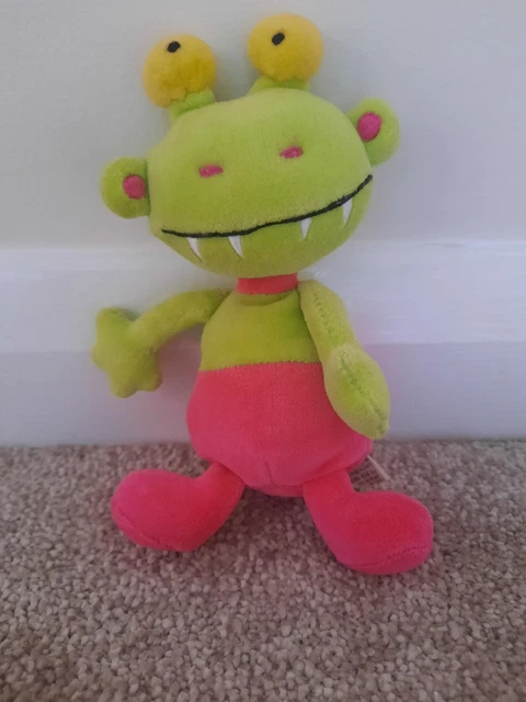 JELLYCAT ALIEN MONSTER PINK & LIME GREEN 16cm RETIRED £42.30 - PicClick UK