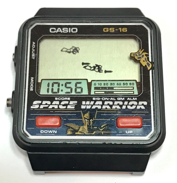 VINTAGE CASIO GAME Watch Gs-16 Space Warrior £162.27 - PicClick UK
