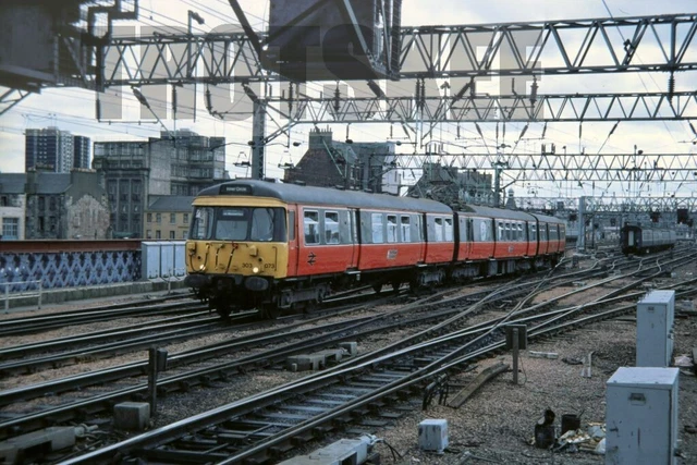 35MM SLIDE BR British Railways Electric EMU Class 303 073 Glasgow 1987 ...
