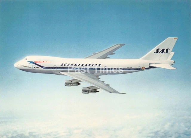 8210. SCANDINAVIAN SAS Airlines Boeing 747-B. Airline ausgestellte ...