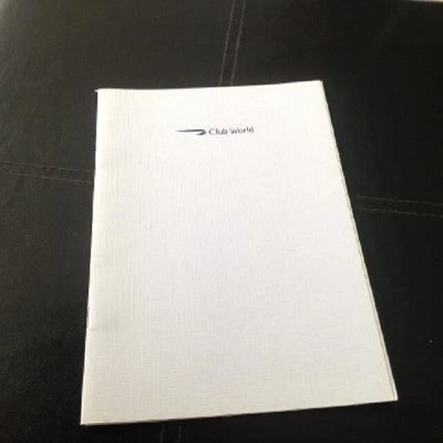 11467 BA BRITISH Airways Club World Business Class Menu Asia To UK 11467-ba-british-airways-club-world-business-class-menu-asia-to-uk