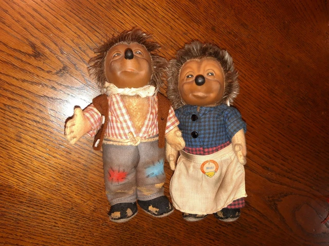 ORIGINAL MICKI & Mecki Steiff Igel Pärchen Stofftier 50er 60er Jahre Vintage EUR 100,00 ...