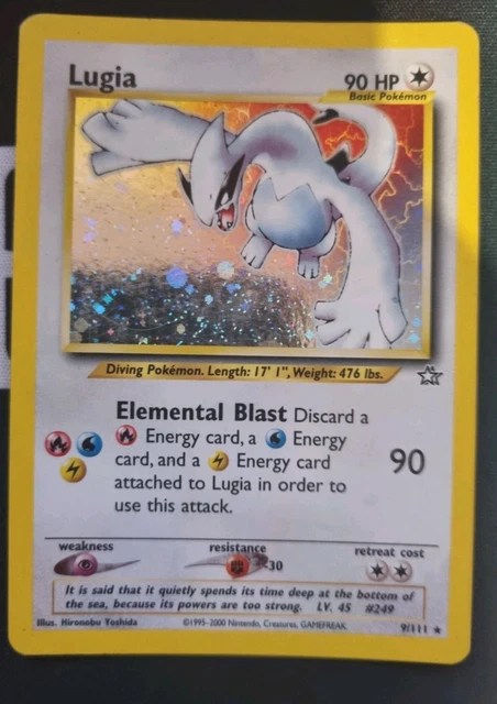 POKÉMON TCG LUGIA Neo Genesis 9/111 Holo Unlimited Holo Rare £239.91 ...