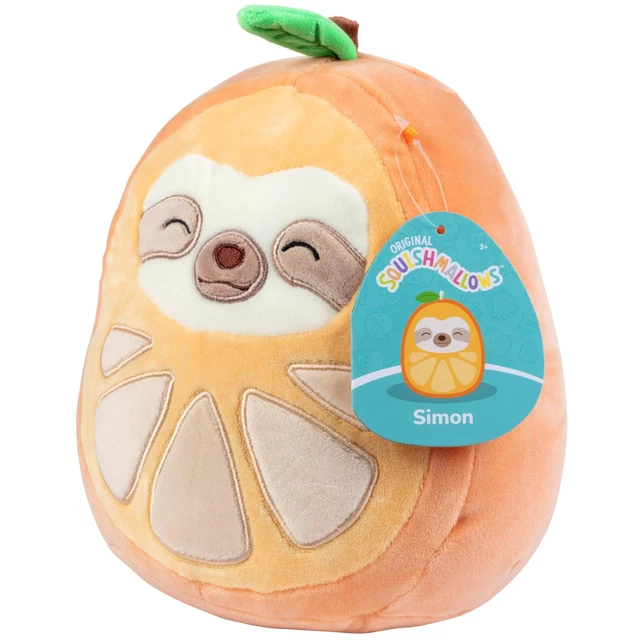 SQUISHMALLOWS 8-INCH SLOTH & Pug Fruit 2-Squish Value Pack - Get Two ...