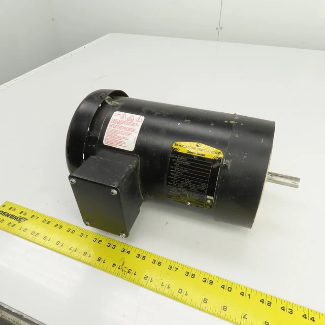 MOTEUR ÉLECTRIQUE AC Baldor 1-1/2HP 3450RPM 208-230/460V 3PH Cadre 56C ...