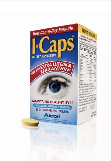 ICAPS LUTEIN AND Zeaxanthin Formula 30 Tablets pack, Long Expiry Data £16.49 - PicClick UK