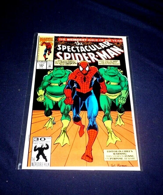 PETER PARKER SPECTACULAIRE Spider-Man #185 Marvel Comics 1992 Haute ...