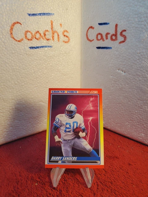 1990 SCORE GROUND Force - Barry Sanders #325 - Detroit lions HOF EUR 1 ...