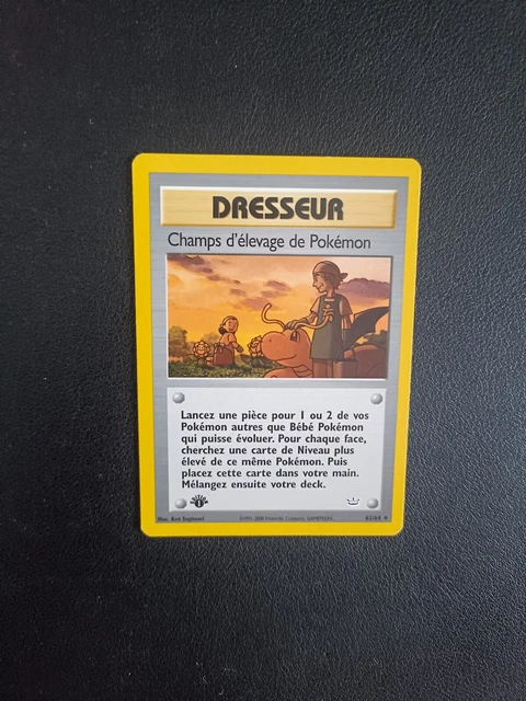 CARTE CHAMPS D'ÉLEVAGE de Pokémon 62/64 Édition 1 Neo Révélation ...