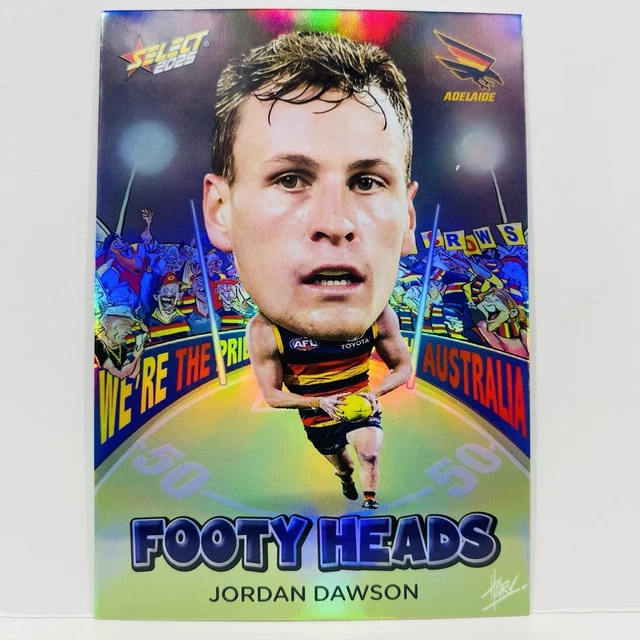 2025 SELECT AFL Footy Stars Footy Heads Jordan Dawson Adelaide Crows ...