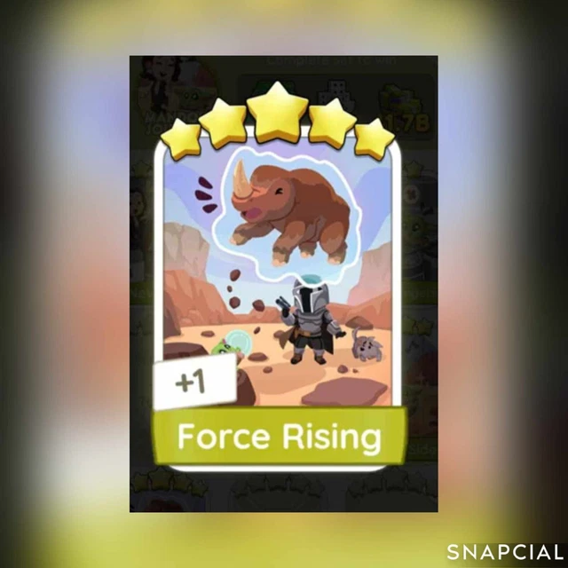 FORCE RISING (🌟🌟🌟🌟🌟) (Set 17) Monopo_ly-go Stickers ( STAR WARS ALBUM ...