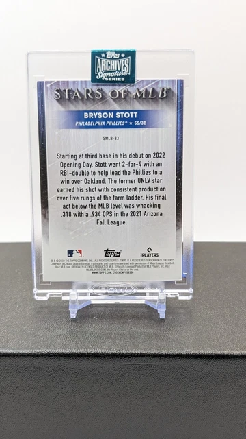 2024 TOPPS ARCHIVES Signature Series Bryson Stott Auto RC SP #/40 ...