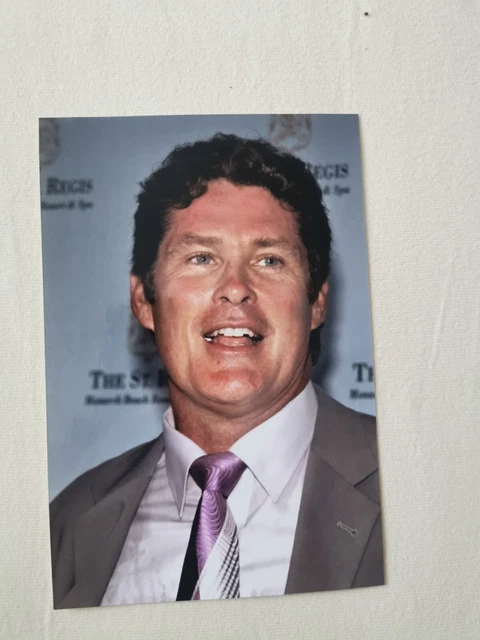 DAVID HASSELHOFF BAYWATCH Knight Rider Foto Photo 10x15cm Promo Presse ...