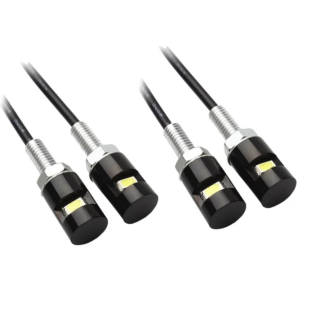 4X LED LICENSE Plate Lights Screw Bolt Lamp Bulbs Suitable for ...