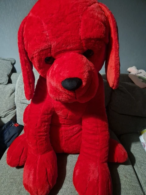 GIANT XL HUGE Clifford The Big Red Dog Plush Toy - 80cm Soft and Cuddly ...
