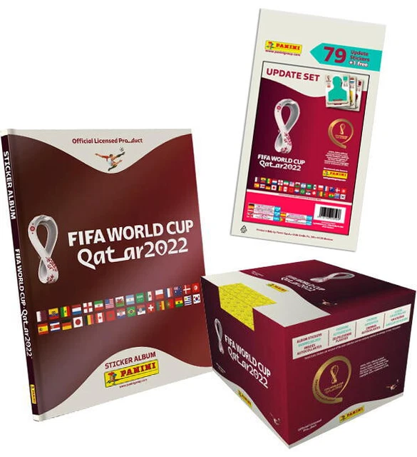 PANINI WM FIFA World Cup Qatar 2022 Hardcover Album + Box 100 Packets ...