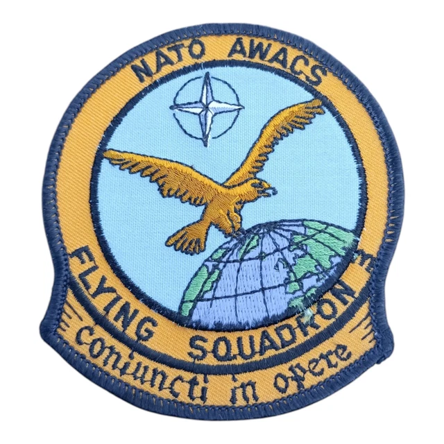 NATO AWACS FLYING Squadron 3 Air Force Military Cloth Badge / Patch £4. ...