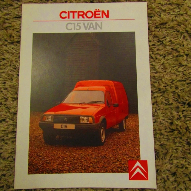 CITROEN C15 C15E super essence C15D fourgon diesel brochure de vente ...