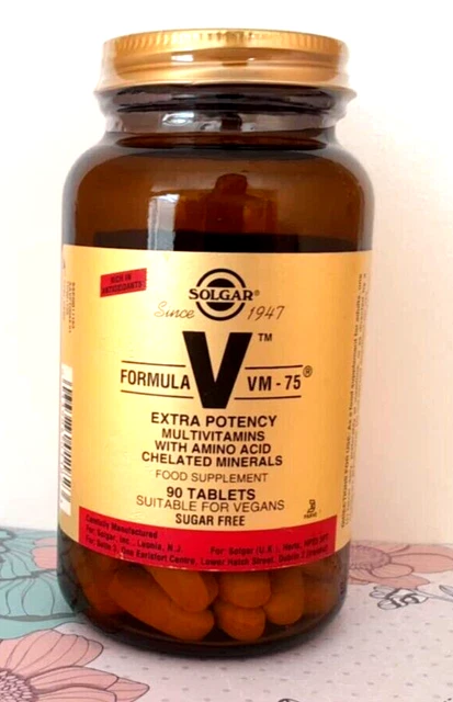 SOLGAR FORMULA VM-75 Multivitamins 90 Tablets Sealed 11.2026 £20.00 ...