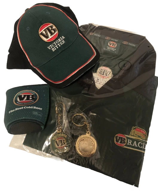 VB VICTORIA BITTER V8 Racing Car Shirt Large Stubby, Cap, Bottle Opener ...