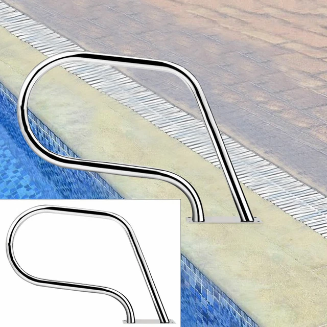SWIMMING POOL HANDRAIL Hand Rail Ladder Step rail Stainless Steel ...