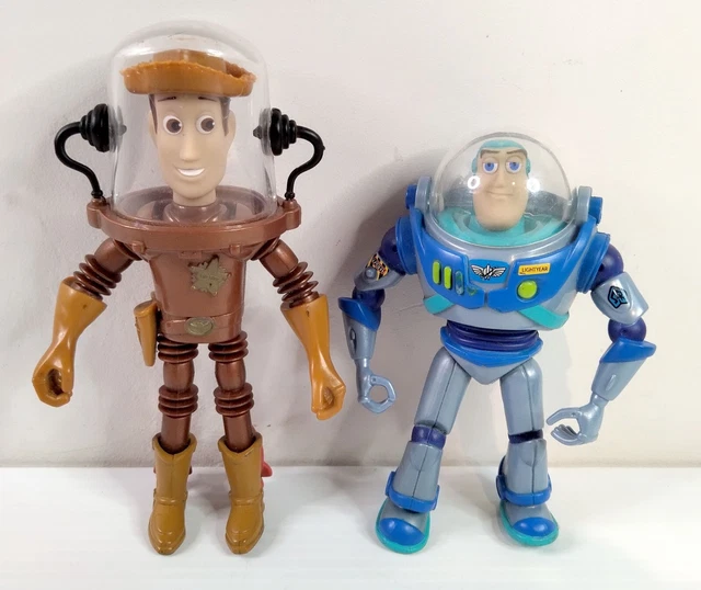 MATTEL DISNEY/PIXAR TOY Story 1998 SPACE SUIT WOODY & BUZZ 15cm Action ...