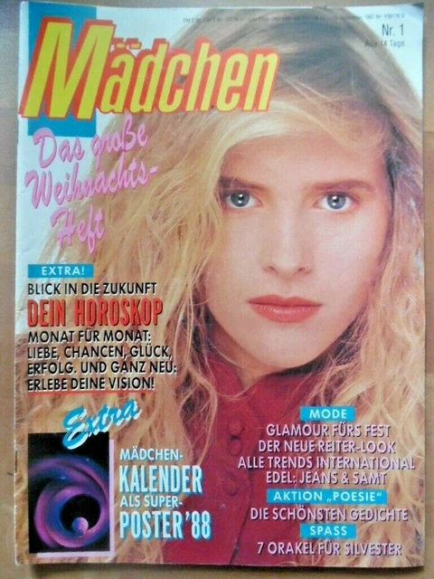 MÄDCHEN 1 - 23.12. 1987 Madonna Pierre Cosso Bravo a-ha Bryan Adams ...