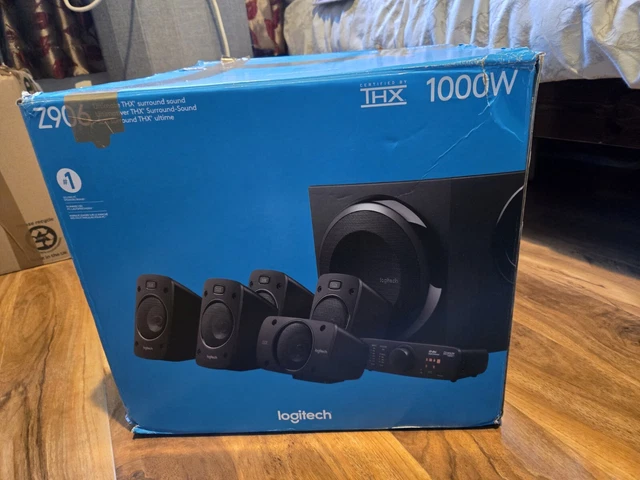 LOGITECH Z906 THX 5.1 Surround Sound Speakers - Black. £260.00 - PicClick UK