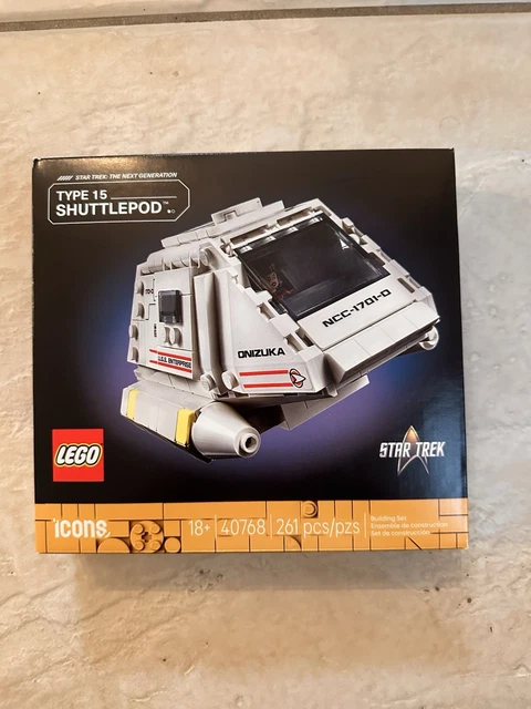 LEGO ICONS STAR Trek Type 15 Shuttlepod 40768 USS Enterprise NEW SEALED ...