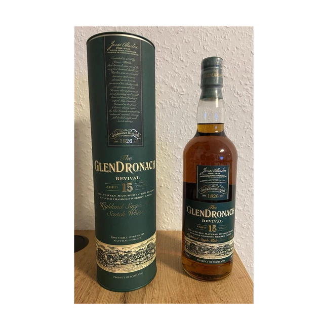 GLENDRONACH REVIVAL 15 Jahre Highland Single Malt Scotch Whisky 46% ...