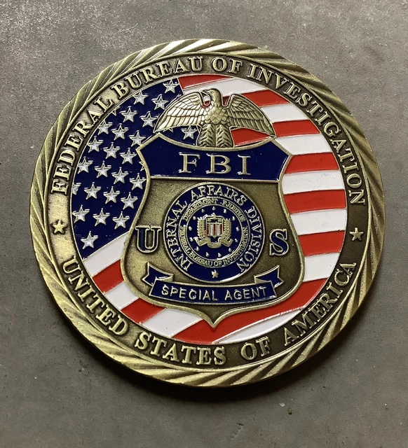 FBI FEDERAL BUREAU Of Investigation St Michael Challenge Coin $10.67 ...