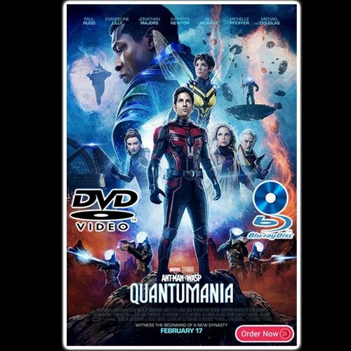 ANT-MAN AND THE Wasp: Quantumania [2023] Movie Blu-ray Disc HD DVD ...