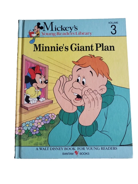 MICKEY'S YOUNG READERS Library - Minnie's Giant Plan Book Volume 3 1990 ...