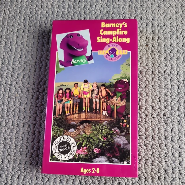 BARNEY - BARNEY’S Campfire Sing-Along (VHS, 1992) untested £9.02 ...