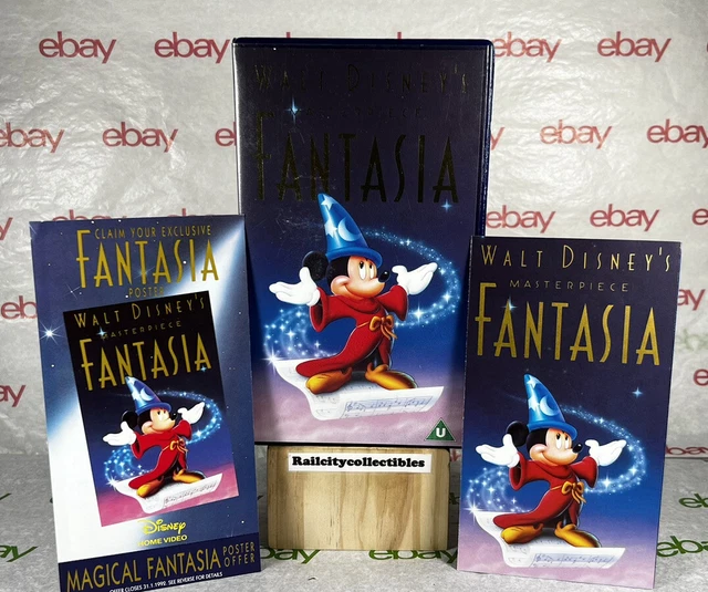 RARA FANTASIA WALT Disney VHS Collezione Capolavoro Originale #1132 EUR ...