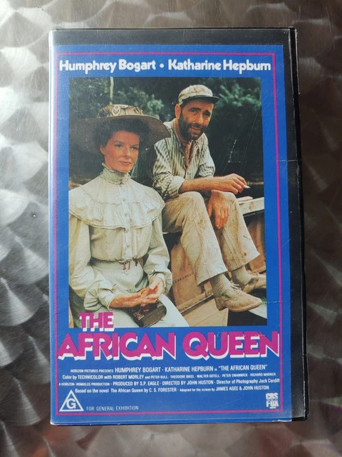 THE AFRICAN QUEEN - Bogart, Hepburn - VHS Movie Video Tape - CBS FOX ...