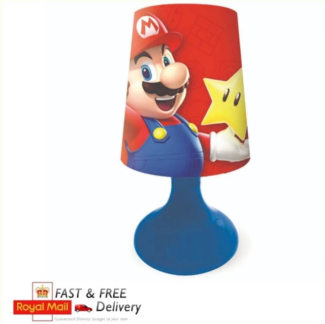 LAMP BEDSIDE LIGHT Super Mario Mini Study Nightlight Lexibook MLT10NI £ ...