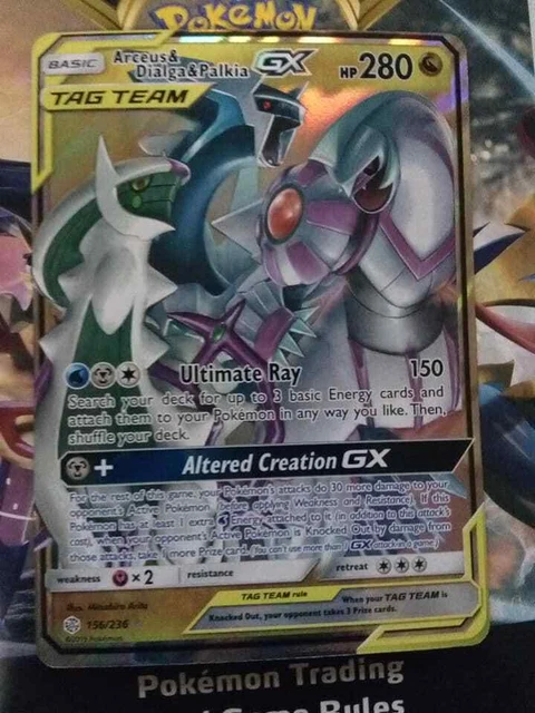 POKEMON CARD/CARTE/CARTE (HOLOGRAPHIQUE) Arceus Palkia Dialga GX COSMIC ECLIPSE EUR 30,86 ...