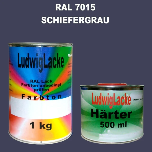 RAL 7015 GRIS Ardoise 1,5 KG Kit Mat Peinture & Durcisseur non Dilué ...