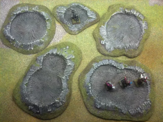WARGAMES SCENERY - Resin Craters For 28mm/15mm Terrain Warhammer 40k £ ...