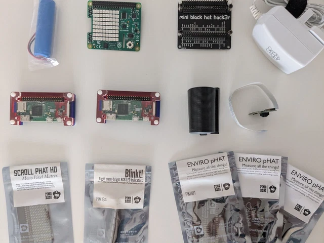 RASBERRY PI/PI ZERO (W) Devices and Components - Job Lot (Pimoroni etc ...