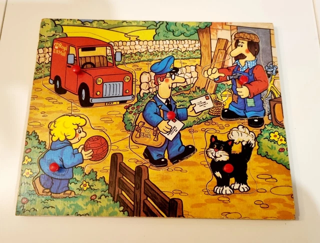 VINTAGE CHILDREN'S POSTMAN Pat Wooden Jigsaw Puzzle - Cbeebies - Early ...