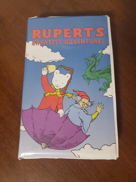 RUPERT'S GREATEST ADVENTURES VHS 1991 Cartoon Nelvana Rare Tape ...