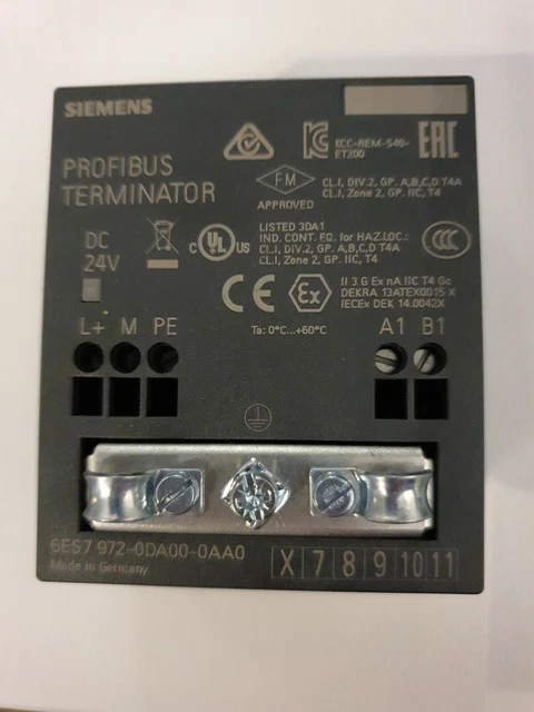 SIEMENS PROFIBUS TERMINATOR 6ES7972-0DA00-0AA0 £30.00 - PicClick UK