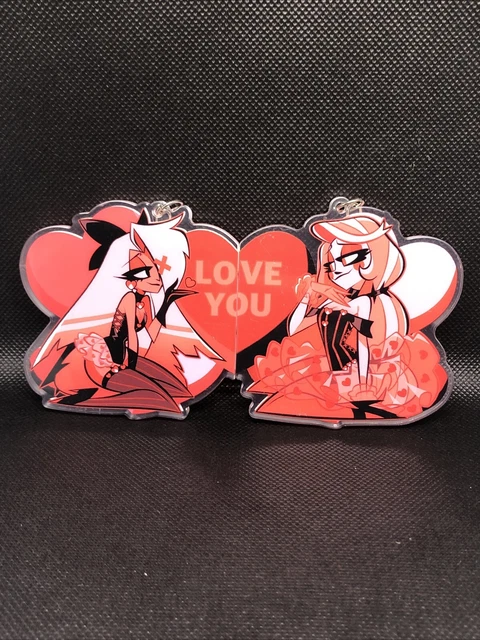 HAZBIN HOTEL CHARLIE & Vaggie Limited Edition 2025 Valentines Keychain ...