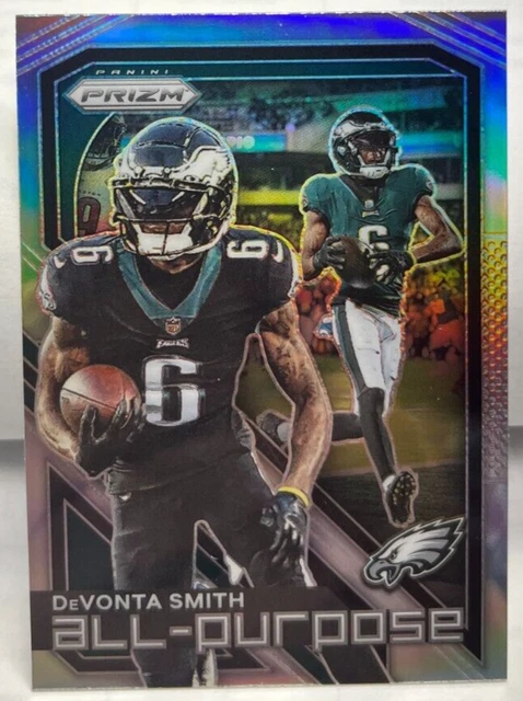 DEVONTE SMITH 2023 Panini Prisme Tout Usage Argenté Prisme Sp # Aap-Ds ...