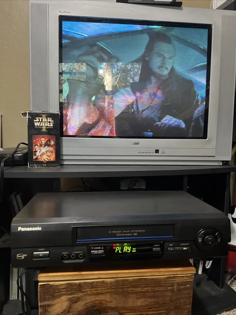 PANASONIC VHS PLAYER Omnivision 4 Head Hi-Fi Stereo VCR Plus Tested PV ...